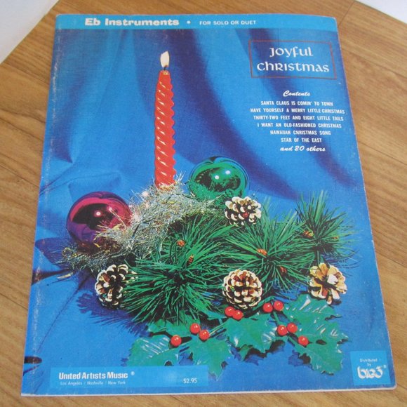 United Artists | Holiday | Joyful Christmas Sheet Music Eb Instruments ...